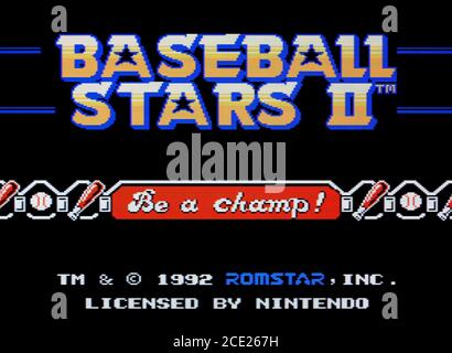 Baseball Stars II - Nintendo Entertainment System - NES Videogame ...