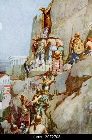 One by One the Gauls Followed Each Other. This scene represents the ...