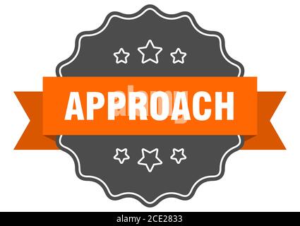 approach label. approach isolated seal. Retro sticker sign Stock Vector ...