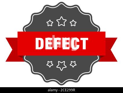 defect label. defect isolated seal. Retro sticker sign Stock Vector ...