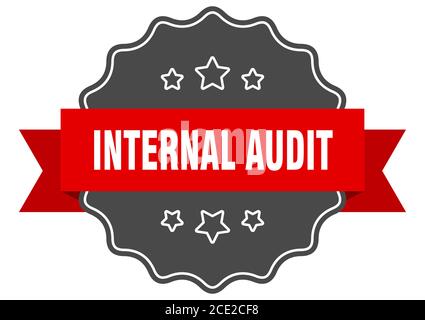 internal audit label. internal audit isolated seal. Retro sticker sign ...