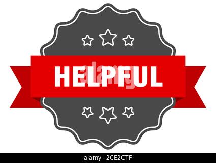 helpful label. helpful isolated seal. Retro sticker sign Stock Vector ...