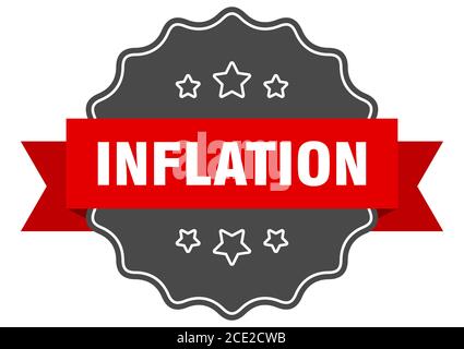 inflation label. inflation isolated seal. Retro sticker sign Stock ...