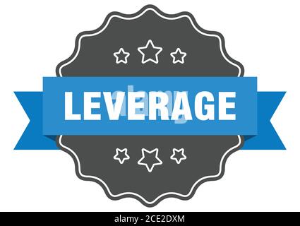 leverage label. leverage isolated seal. Retro sticker sign Stock Vector ...