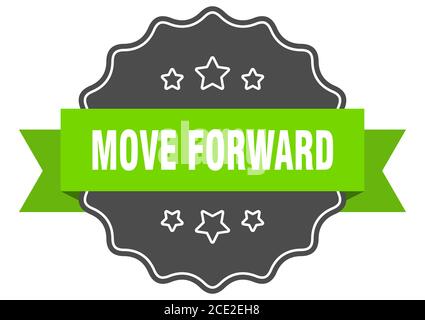 move forward label. move forward isolated seal. Retro sticker sign ...