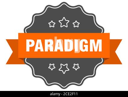 paradigm label. paradigm isolated seal. Retro sticker sign Stock Vector ...