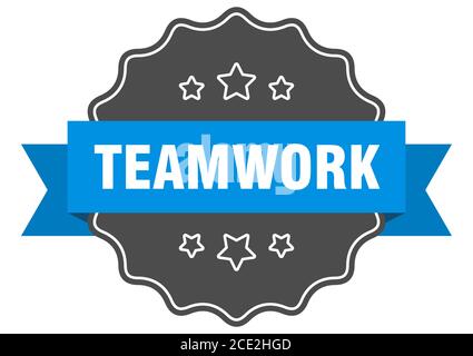 teamwork label. teamwork isolated seal. Retro sticker sign Stock Vector ...