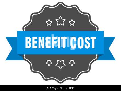 benefit cost label. benefit cost isolated seal. Retro sticker sign ...