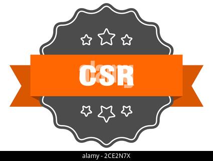 csr label. csr isolated seal. Retro sticker sign Stock Vector Image ...