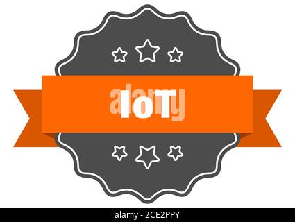 iot label. iot isolated seal. Retro sticker sign Stock Vector Image ...