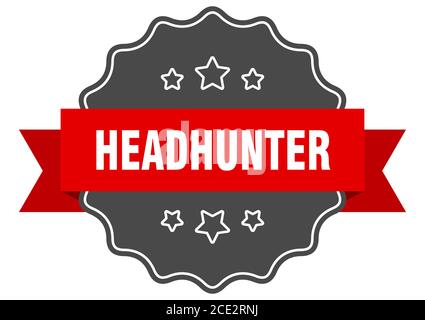 headhunter label. headhunter isolated seal. Retro sticker sign Stock ...