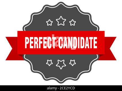 perfect candidate label. perfect candidate isolated seal. Retro sticker ...