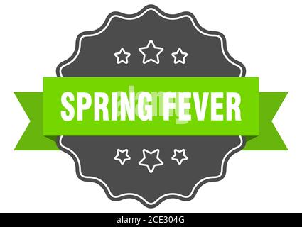 spring fever label. spring fever isolated seal. Retro sticker sign ...