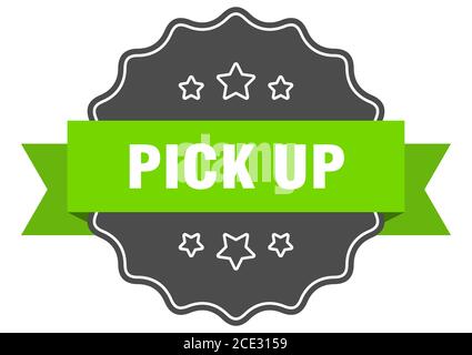 pick up label. pick up isolated seal. Retro sticker sign Stock Vector ...