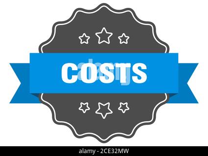 costs label. costs isolated seal. Retro sticker sign Stock Vector Image ...