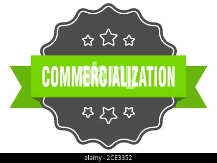 commercialization label. commercialization isolated seal. Retro sticker ...