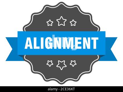alignment label. alignment isolated seal. Retro sticker sign Stock ...