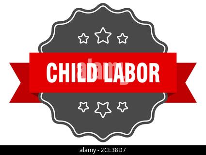 child labor label. child labor isolated seal. Retro sticker sign Stock ...