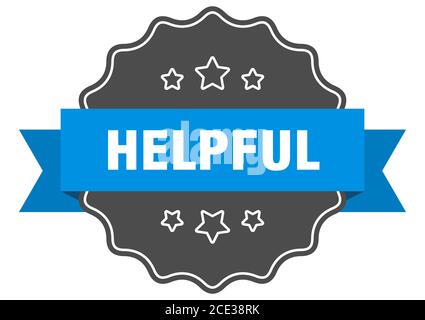 helpful label. helpful isolated seal. Retro sticker sign Stock Vector ...