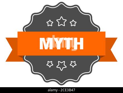 myth label. myth isolated seal. Retro sticker sign Stock Vector Image ...