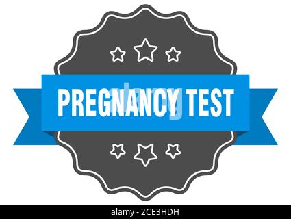 pregnancy test label. pregnancy test isolated seal. Retro sticker sign ...