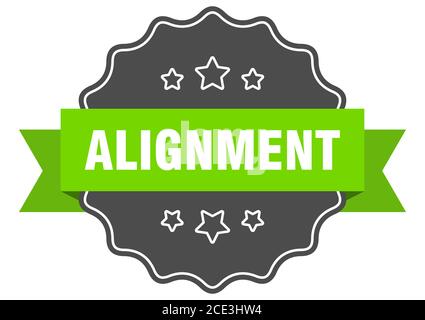 alignment label. alignment isolated seal. Retro sticker sign Stock ...