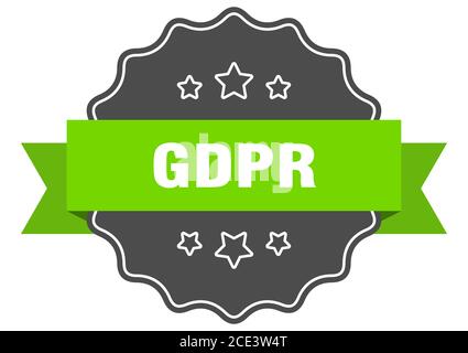 gdpr label. gdpr isolated seal. Retro sticker sign Stock Vector Image ...
