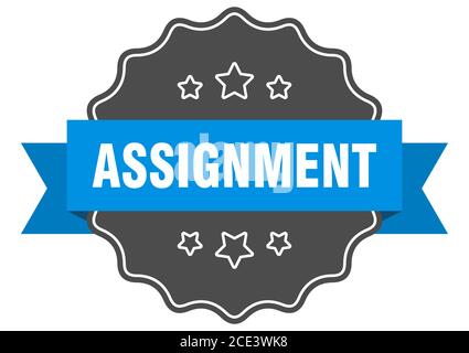 assignment label. assignment isolated seal. Retro sticker sign Stock ...