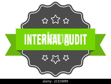 internal audit label. internal audit isolated seal. Retro sticker sign ...