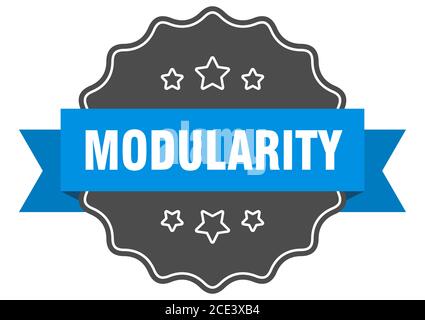 modularity label. modularity isolated seal. Retro sticker sign Stock ...