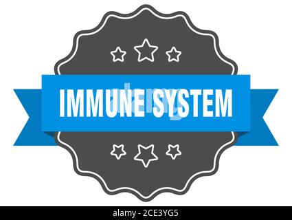 immune system label. immune system isolated seal. Retro sticker sign ...