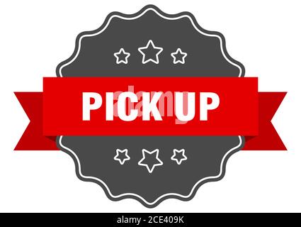 pick up label. pick up isolated seal. Retro sticker sign Stock Vector ...