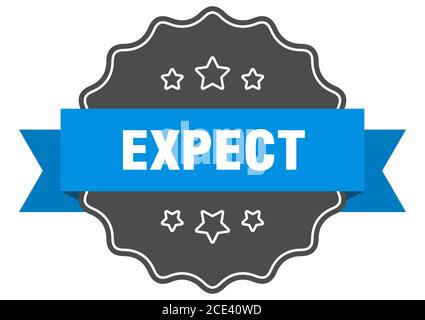 expect label. expect isolated seal. Retro sticker sign Stock Vector ...