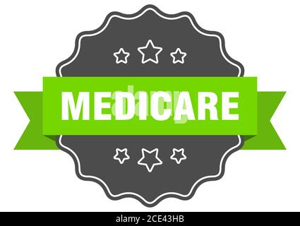 medicare label. medicare isolated seal. Retro sticker sign Stock Vector ...