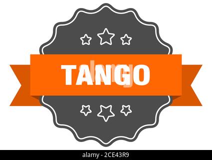 tango label. tango isolated seal. Retro sticker sign Stock Vector Image ...