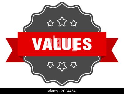 values label. values isolated seal. Retro sticker sign Stock Vector ...