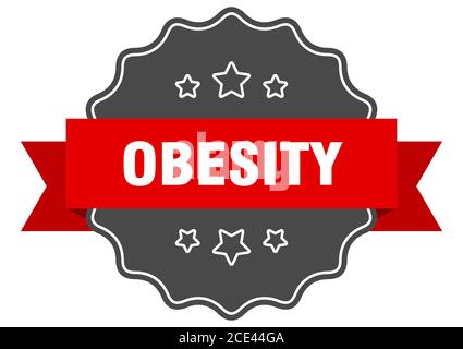 obesity label. obesity isolated seal. Retro sticker sign Stock Vector ...