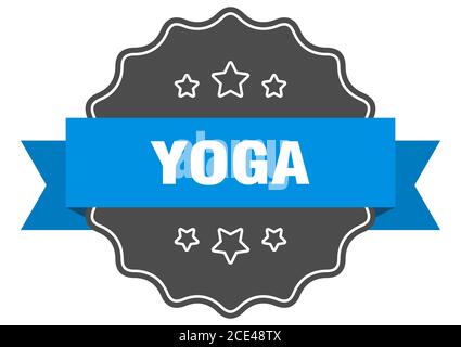 yoga label. yoga isolated seal. Retro sticker sign Stock Vector Image ...