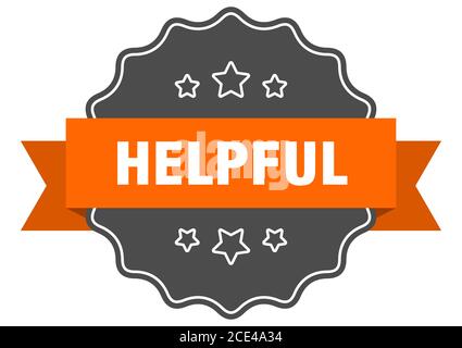 helpful label. helpful isolated seal. Retro sticker sign Stock Vector ...