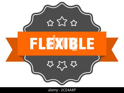 flexible label. flexible isolated seal. Retro sticker sign Stock Vector ...