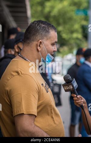Bronx, United States. 30th Aug, 2021. The family of Michael Rosado ...