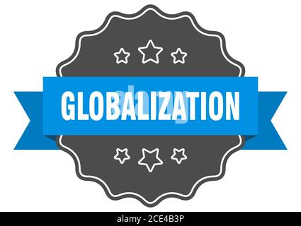 globalization label. globalization isolated seal. Retro sticker sign ...