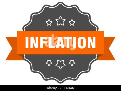 inflation label. inflation isolated seal. Retro sticker sign Stock ...