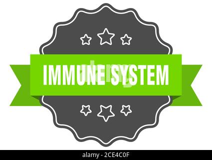 immune system label. immune system isolated seal. Retro sticker sign ...