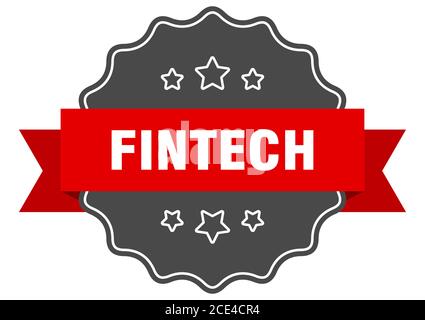 fintech label. fintech isolated seal. Retro sticker sign Stock Vector ...