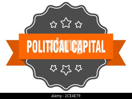 political capital label. political capital isolated seal. Retro sticker ...