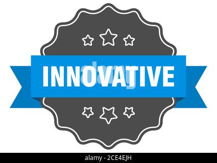 innovative label. innovative isolated seal. Retro sticker sign Stock ...