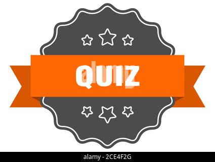 quiz label. quiz isolated seal. Retro sticker sign Stock Vector Image ...
