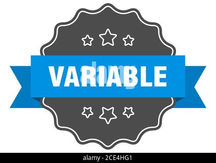 variable label. variable isolated seal. Retro sticker sign Stock Vector ...
