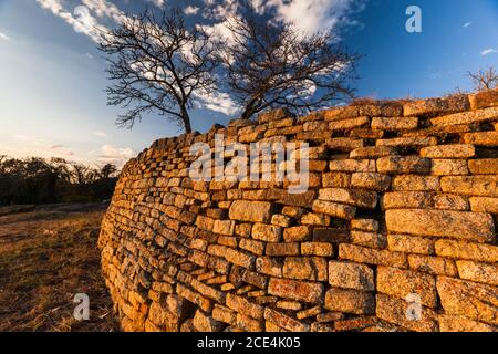 Danangombe ruins, at evening, formerly Dhlo-Dhlo or Ndlo Dlo ...